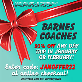January Offer - 20% OFF DAY TRIPS!